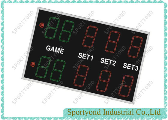 Sports Electronic Tennis Scoreboard With Wireless RF Control , Gymnasium Scoreboard