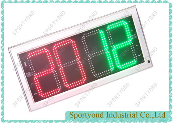 Red And Green Player Substitution Board With White Frame Display Aluminum Housing