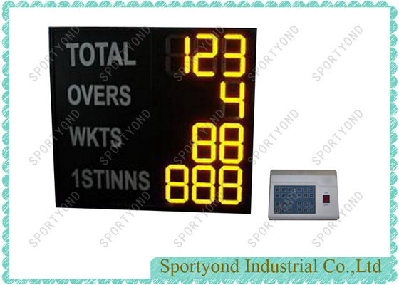 LED Digital Electronic Cricket Scoreboard Amber Color 150cm x 150cm with CE RoHS FCC