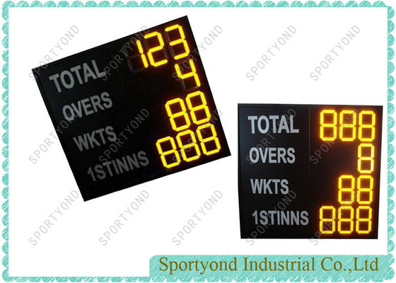 LED Digital Electronic Cricket Scoreboard Amber Color 150cm x 150cm with CE RoHS FCC