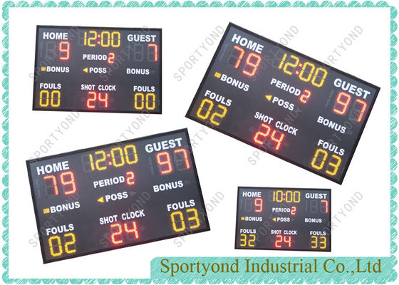 Remote Waterproof College Sports Scoreboard Led Digits Scorer Display For Basketball