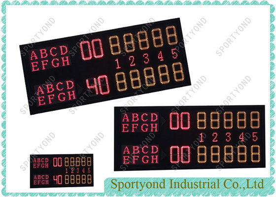 Outdoor Electronic Tennis Scoreboard With 2 Strips Display , Waterproof IP65