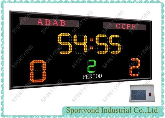 7 Segment Electronic Football Scoreboard With 3 Color , Soccer Stadium Scoreboard