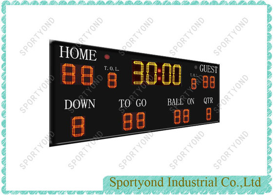 American Football Led Electronic Scoreboard With Timer , Wireless Remote Controller