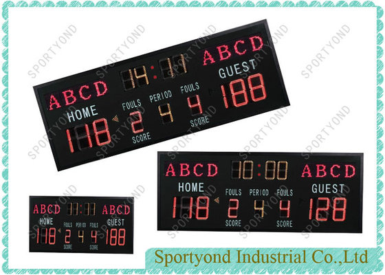 Led Electronic College Volleyball Scoreboard , Letters And Digits Scorer Display