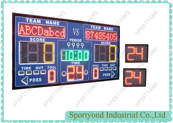 Sport Gymnasium Electronic Basketball Scoreboard / LED Shot Timer