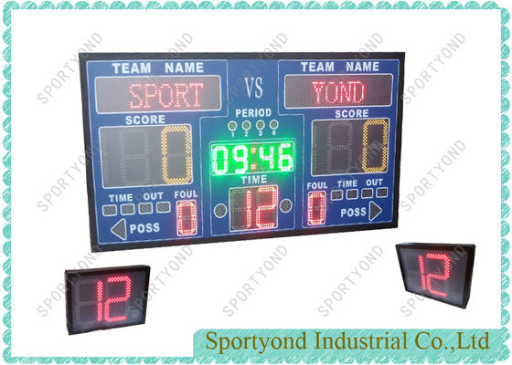 Sport Gymnasium Electronic Basketball Scoreboard / LED Shot Timer