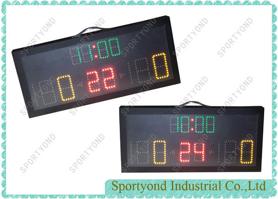 Digital LED Portable Electronic Netball / Basketball Scoreboard Built-in Shot Timer