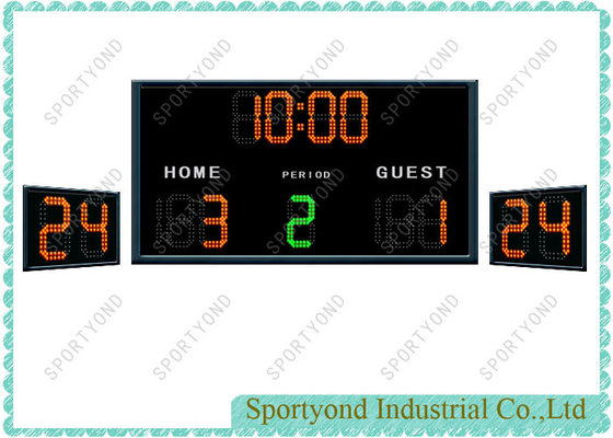Magnetic Club Electronic Basketball Scoreboard With Shot Timer , Wireless Console