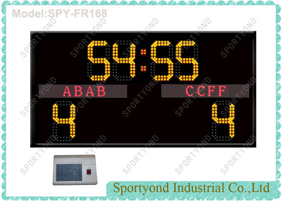 Portable Electronic Football Scoreboard , 110V 240V Indoor Futsal Scoring Display