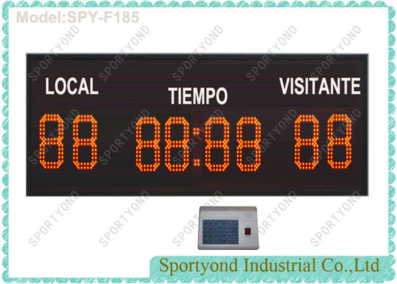 Small Red Multi Sport Electronic Football Scoreboard For Rugby Scoreboards