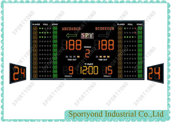 Indoor Electronic Basketball Spain World Cup Scoreboard And 24 Second Shot Clock