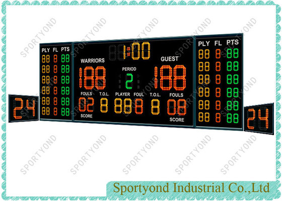 LED Digital Electronic Wireless Basketball Scoreboard , Basketball Game Timer
