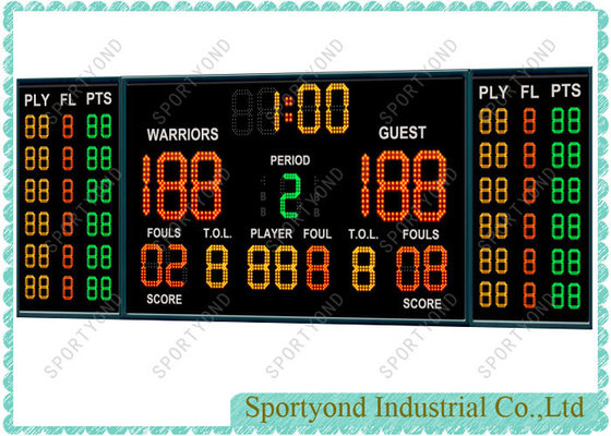 Red HD Stadium Game Digital Basketball Scoreboard With Buzzer , CE RoHS