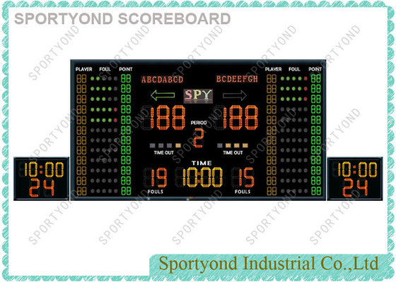 Basketball Electronic Scoreboard With Individual Scores And 24 Sec Clock Timer