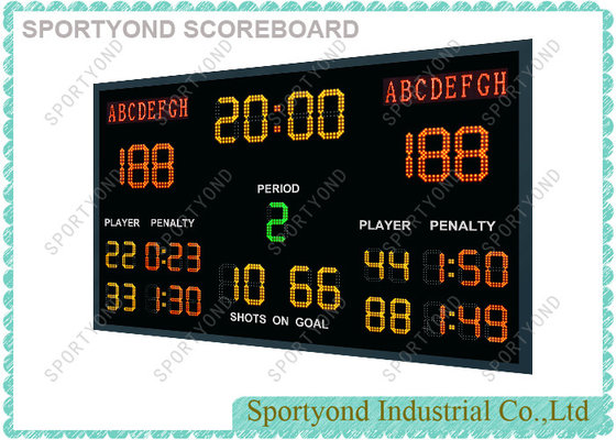 Indoor Hockey Stadium LED Electronic Scoreboard And Wireles Console