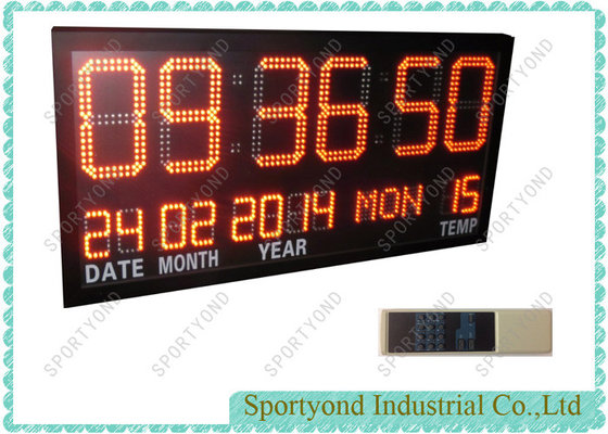 Kundenspezifische rote geführte Digitaluhr-Anzeige, Digitaluhr-Brett 100cm x 50cm