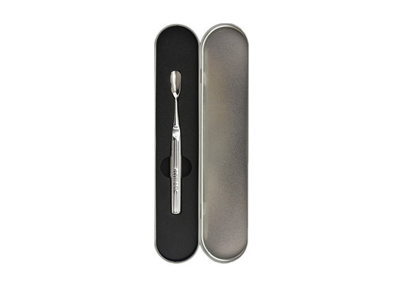 Silver Color Atman Stainless Steel Spoon Tools / Silicone Tip Smoking Dabber Sticks