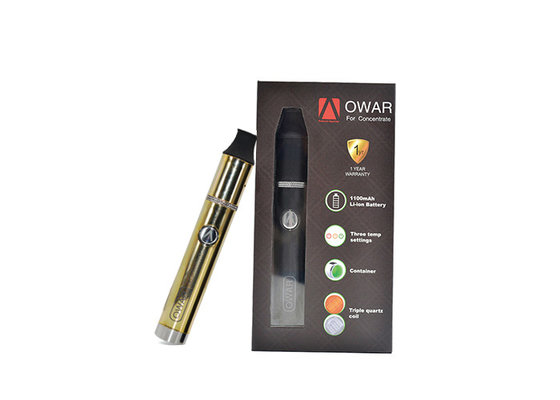 Triplet Quartz ATMAN Owar Wax Vaporizer Pen 18.5*120 Mm Smooth Surface