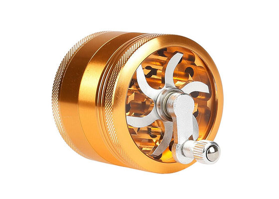 Tiny Size 4 Piece Electronic Herb Grinder , Spice Folding Handy Mill Weed Grinder