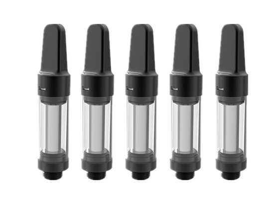 Ceramic Coil CBD Oil Cartridge 510 Thread CBD Tank Quartz Tube 0.8ml Black