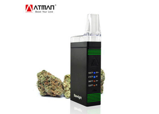 Atman Starlight Professional Portable Dry Herb and Wax Vaporizer kits with 2800mAh battery and Magnet mouthpiece,black