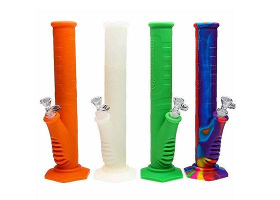Straight Shot Silicone Nectar Collector Beautiful Mix Color With Glass Bowl