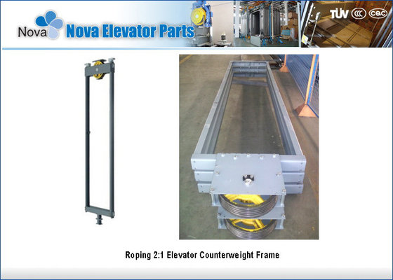 Roping 2:1 Elevator Counterweight Frame,Lift Counterweight Frame