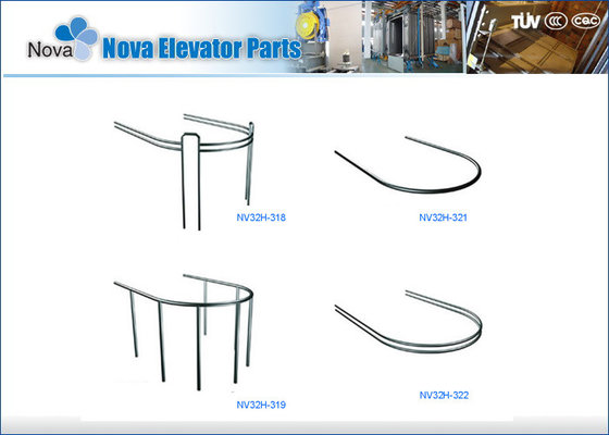 Hairline Stainless Steel Sightseeing Elevator Handrail