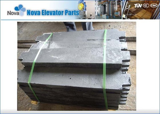 30kg ~ 55kg Cast Iron Lift Counterweight , Elevator / Lift Parts