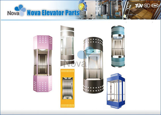 Luxury Passenger Elevator Cabins / Commercial Sightseeing Lift Cabins