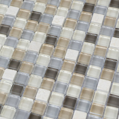 300x300mm mosaic glass tile backsplash,mosaic wall tile,mix color supplier