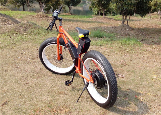 High Speed 1000W Electric Fat Bike 26 x 4.0 Fat Tyre Bicycle With Comfort Saddle