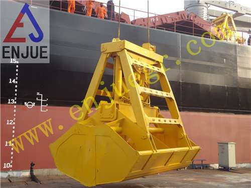 Single Wireless Rope Remote Control Clamshell Grab Bucket Grapple for Sale