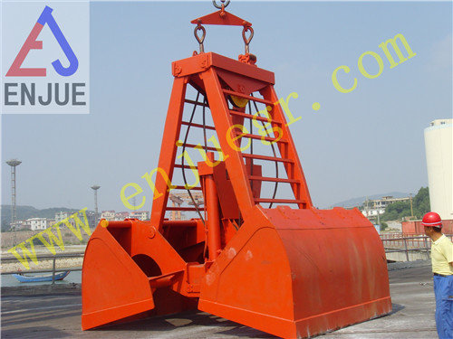 12cbm 30t Hydraulic Wireless Radio Remote Control Grab Bucket for Deck Crane