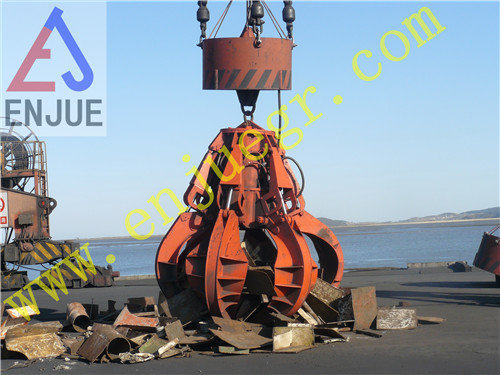 New Electric Hydraulic Orange-Peel Grab for Barge Bulk Material Handling for Rock