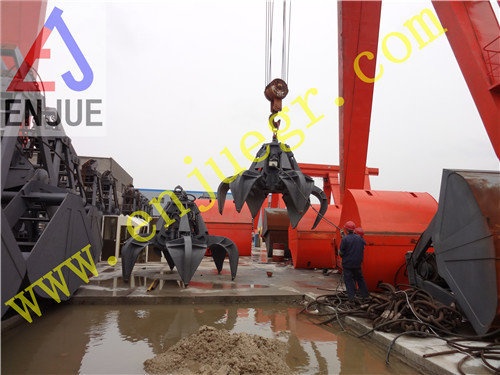 New Remote Control Grab Electric Hydraulic Orange Peel Grab used for Rock and Bulk Material