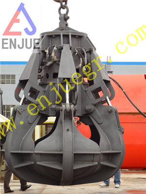 New Remote Control Grab Electric Hydraulic Orange Peel Grab used for Rock and Bulk Material