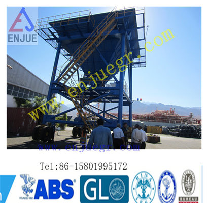 Latest Industry Port Mobile Type Double Dust Collect Hopper for Truck Load and Unload Bulk Cargo