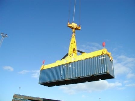 20' 40' telescopic hydraulic container spreader lifting beam spreader per container