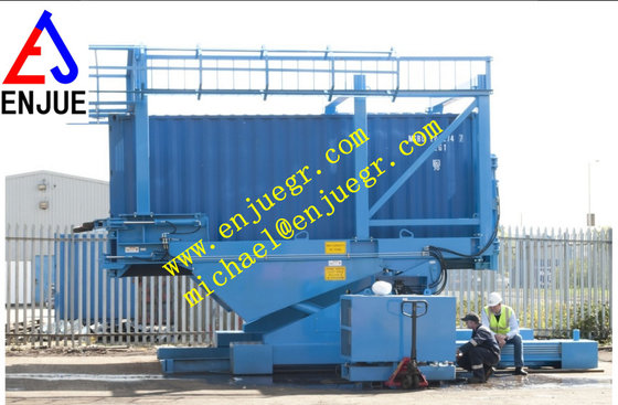 ISO 20/40 FT Electric Hydraulic Telescipic Container Tilter Hydraulic Container Tilter for Loading Corn and Rice Grains