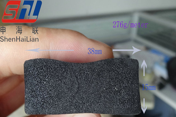 High Density sponge epdm foam rubber sealing strip Black anti - heat