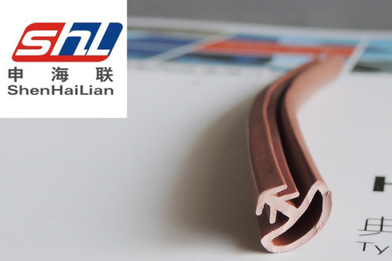 Slot Type PVC Extrusion Profiles 85 Durometer For Door And Window With OEM & ODM