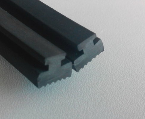 Black Fire-Proof Curtain Wall / Door Rubber Seal Customized