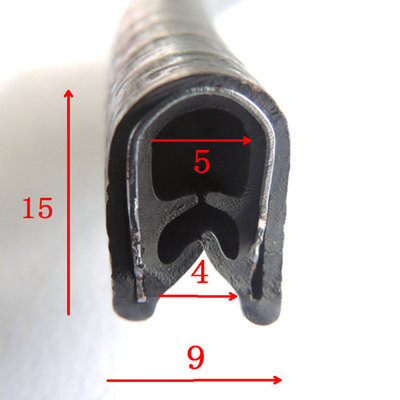 Cabinet Box U - Shaped Rubber Seal , Extruded PVC U Type Channel Seal