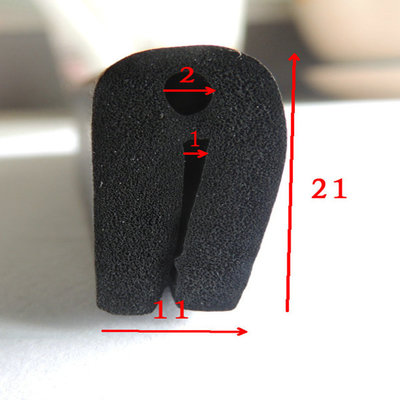 Extruded Epdm Foam U - Shaped Rubber Seal  For Cabinet Box