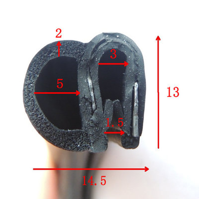 Environmental-friendly Extruded Rubber Seal Black With Abrasion Resistance