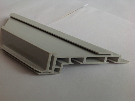 Gray fridge U Shape PVC Extrusion Profiles , Co-extruded window profiles