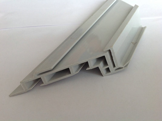 Gray fridge U Shape PVC Extrusion Profiles , Co-extruded window profiles
