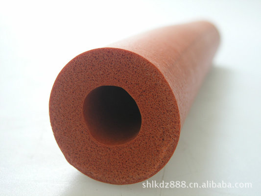 Flexible Custom Silicone Sponge Extrusion Foam Rubber Parts , Extruded Seal Strip